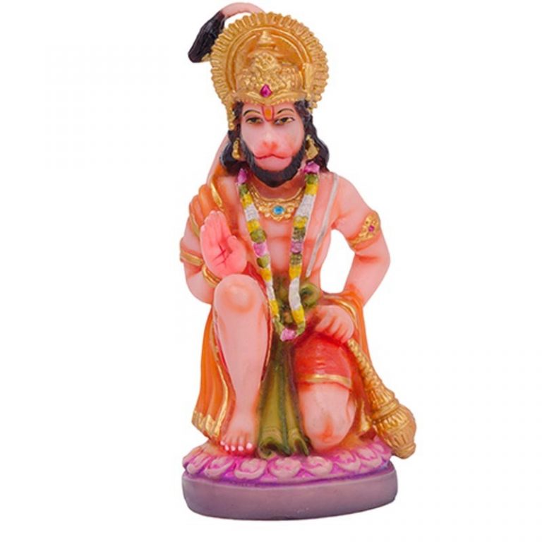 Lord Hanuman Sitting On One Knee - Divineshop