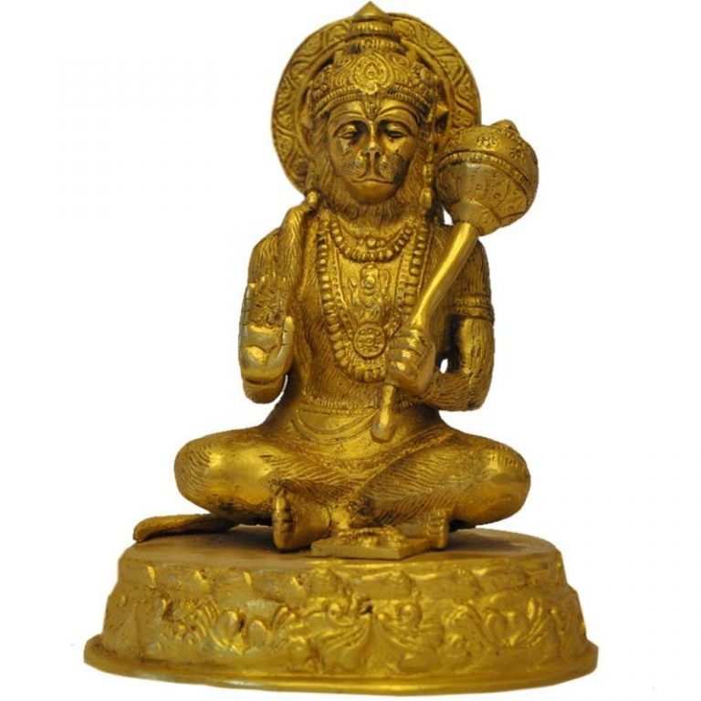 Sitting Hanuman / Anjaneya Blessing Statue - Divineshop